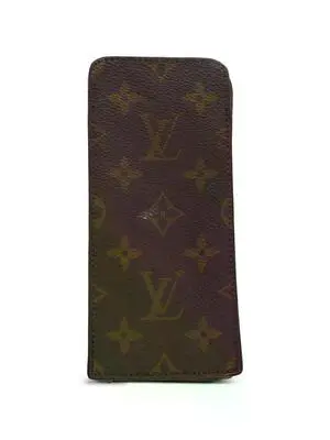 LOUIS VUITTON Monogram Glasses Case - Brown
