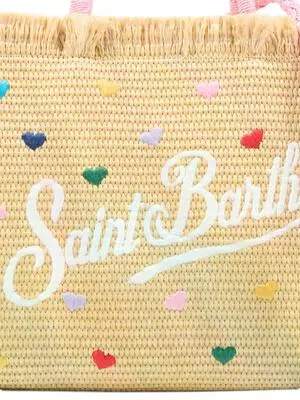 MC2 SAINT BARTH Heart Embroidered Tote Bag