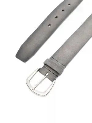 Officine Creative Suede Buckle Belt - Grey
