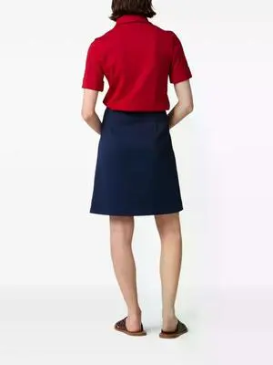 Miu Miu Embroidered Pointed Collar Top