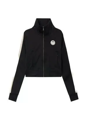 Palm Angels Tree Logo Sleeve Bands Cropped Track Jacket