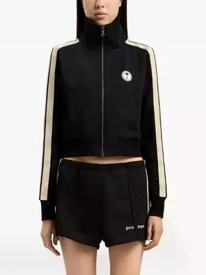 Palm Angels Tree Logo Sleeve Bands Cropped Track Jacket