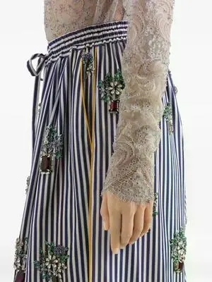 Dolce & Gabbana Lace High Neck Blouse