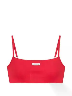 MARINE SERRE Organic Cotton Bra - Red