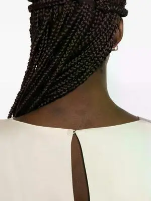 Peserico Embellished Draped Midi Dress