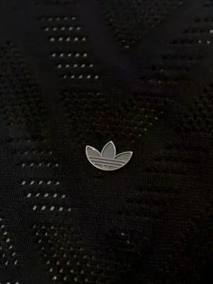 Adidas Firebird Knitted Crochet Zip-up Sweater