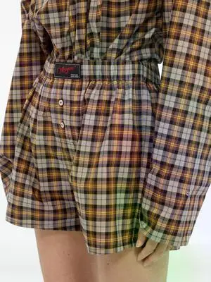 MSGM Checked Shorts