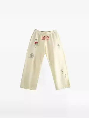 Balenciaga Graphic-print Track Pants - Neutrals