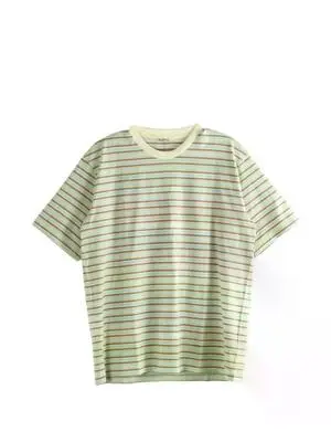 Auralee Gradient Stripe T-shirt - Green