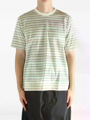 Auralee Gradient Stripe T-shirt - Green
