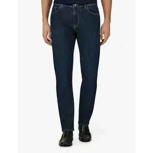 Boggi Milano Straight Regular-fit Stretch-denim Jeans
