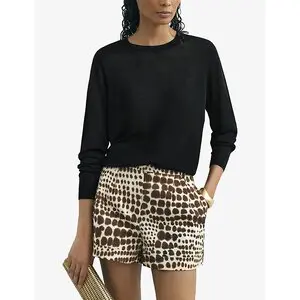 REISS X Atelier Leyla Round-neck Cashmere-blend Jumper