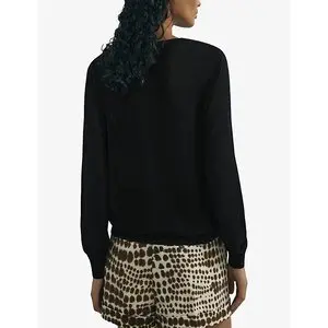 REISS X Atelier Leyla Round-neck Cashmere-blend Jumper