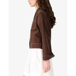 OMNES Jesse Contrast-stitch Cotton Jacket