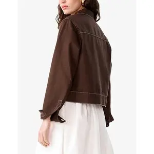 OMNES Jesse Contrast-stitch Cotton Jacket