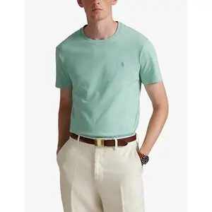 Polo Ralph Lauren Logo-embroidered Regular-fit Cotton-jersey T-shirt - Celadon/c7109