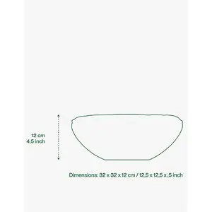 HOME STUDYO Mick Big Ceramic Bowl - Bone Gloss