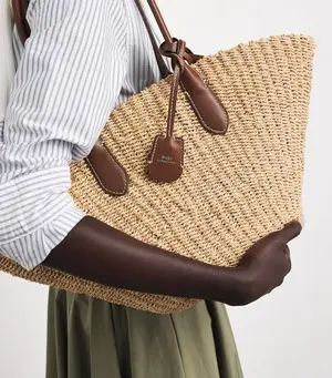 Polo Ralph Lauren Raffia Tote Bag
