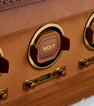 Wolf Brogue Triple Watch Winder With Storage
