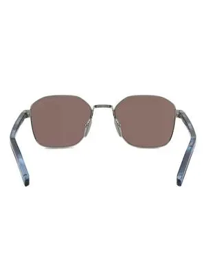 Prada Geometric-frame Sunglasses - Silver
