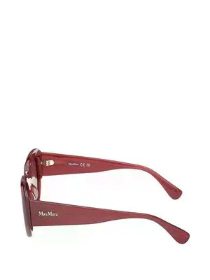 Max Mara Shiny Oval-frame Sunglasses