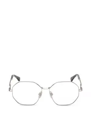 Max Mara Round-shape Full-rim Glasses - Silver