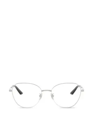 Versace Round Frame Glasses - Silver