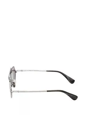 Max Mara Geometric Brow-bar Sunglasses - Silver