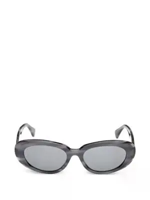 Max Mara Max Mara Eyewear Oval Frame Sunglasses Blue