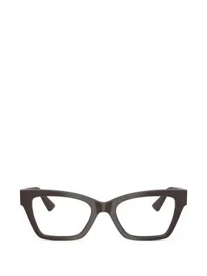 Giorgio Armani Geometric Logo Eyeglasses - Brown