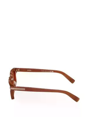 Zegna Rectangle Frame Sunglasses