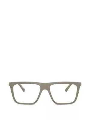 Emporio Armani Matte Rectangle Frame Sunglasses - Neutrals