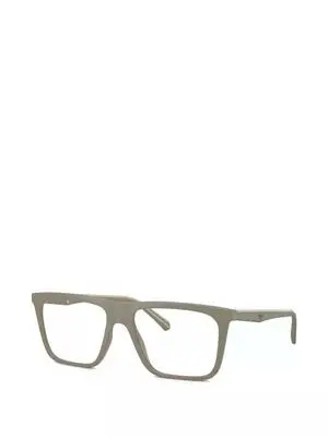 Emporio Armani Matte Rectangle Frame Sunglasses - Neutrals