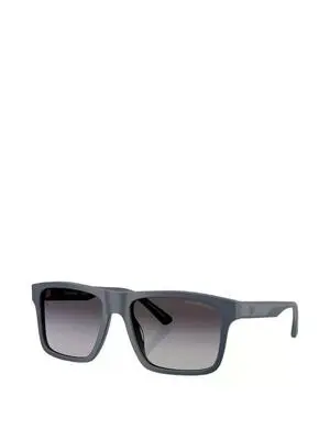 Emporio Armani Matte Square Frame Sunglasses