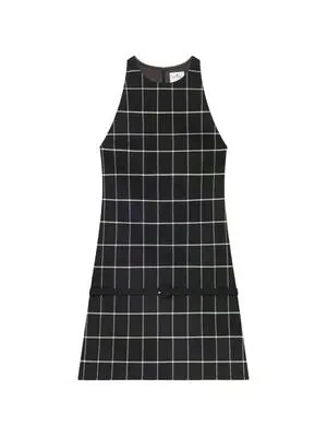 COURREGES Checked A-line Mini Dress