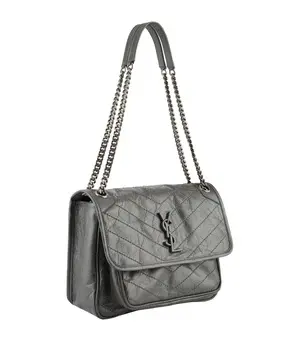 Saint Laurent Medium Niki Shoulder Bag - Grey
