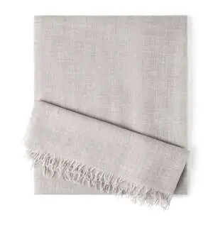 Brunello Cucinelli Cashmere-silk Scarf Grey