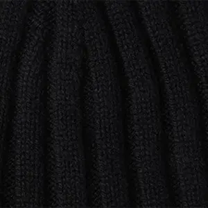Brunello Cucinelli Ribbed Cashmere Beanie - Black
