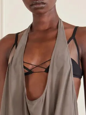 Rick Owens Tulle-trimmed Bra