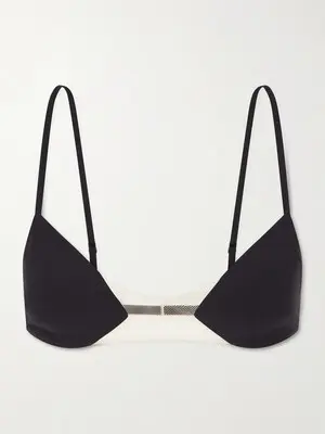 Rick Owens Tulle-trimmed Bra - Multi