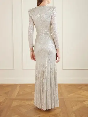 Jenny Packham Eve' Sequined Tulle Gown