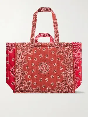 CALL IT BY YOUR NAME Maxi Cabas Coeur Quilted Printed Tote