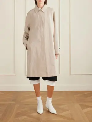 THE ROW Dayton Cotton Coat - Neutrals