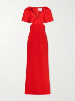 Carolina Herrera Silk-faille And Crepe Gown