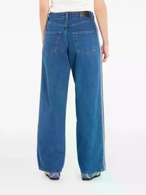 Adidas Wide-leg Jeans With Side Stripe Detail