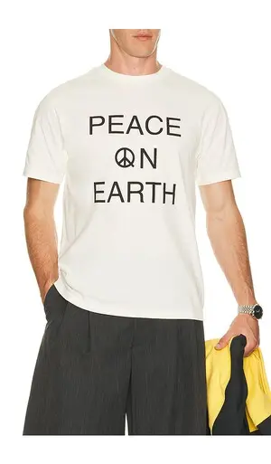 MUSEUM OF PEACE & QUIET Earth T-shirt - White