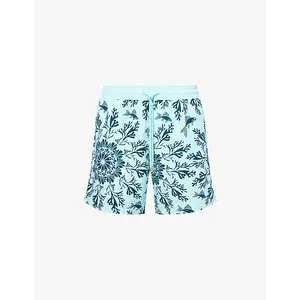 Vilebrequin Moorea Coral-print Swim Shorts - Oxygene