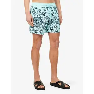 Vilebrequin Moorea Coral-print Swim Shorts - Oxygene