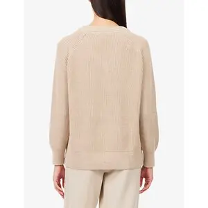 NOW YOU LIVE Laughton V-neck Knitted Cotton Jumper