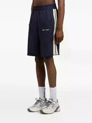 Palm Angels Logo Track Shorts - Blue